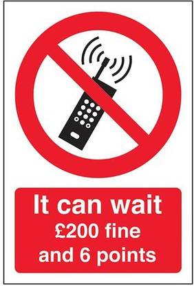 RLDigitalUnits It can wait 200 fine and 6 points sign board Emergency ...