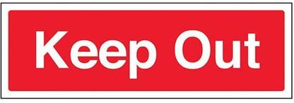 RLDigitalUnits Keep Out sign board Emergency Sign Price in India - Buy ...