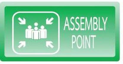 RLDigitalUnits Assembly Point sign board Emergency Sign Price in India ...