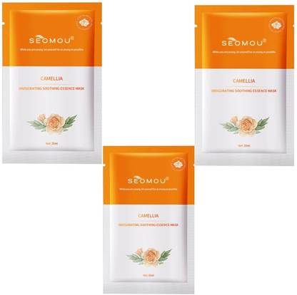SEOMOU Moisturization & Nourishment CAMELLIA FACE MASK PACK OF 3 ...