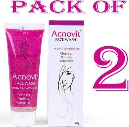 ACNOVIT FACE WASH FOR ACNE & OIL FREE SKIN PACK OF 2 Face Wash - Price ...
