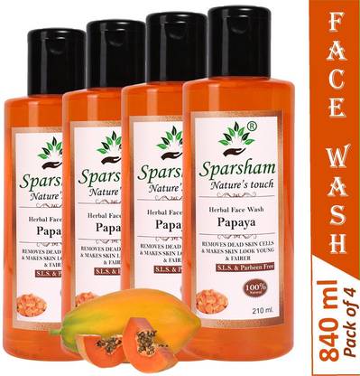 SPARSHAM Papaya Herbal Natural No Sulphate Parabens Sun Protection ...
