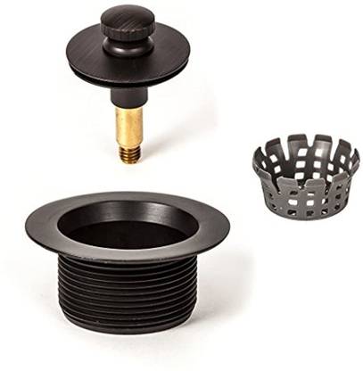 PF WaterWorks Bathroom Sink Stainless Steel Push Down Strainer Price in ...