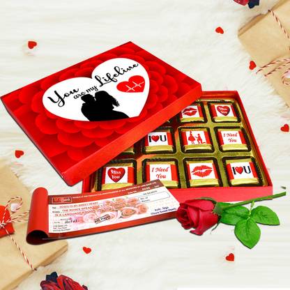 Midiron Romantic Valentine's day/Anniversary Combo with Chocolate Box ...
