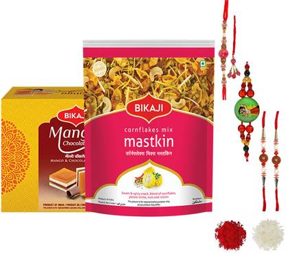 Bikaji Aslee Bikaneri Premium Kids Rakhi | Mango Chocolate | Mastkin ...