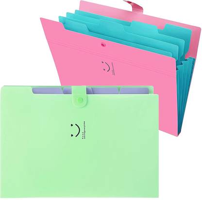 Flipkart.com | STORITE Plastic 5 Pockets File Organizer,Adjustable ...