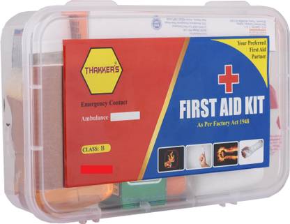 TOOL ZONE First Aid Kit Storage Box- CLASS - B Set with Medicine First ...