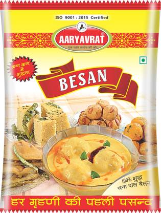 AARYAVRAT 100% Chana Dal Fine Besan, Gram Flour (1 kg) Price in India ...