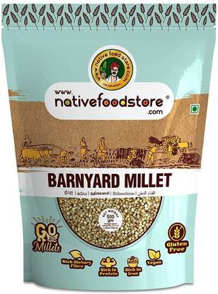 Nativefoodstore Kuthiraivali/Barnyard Millet/Khira/Jhangora - 500 grams ...
