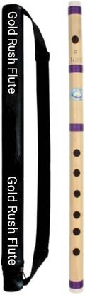Gold Rush G Tune Scale Medium Six Holes Beginners Bamboo Bansuri 17 ...