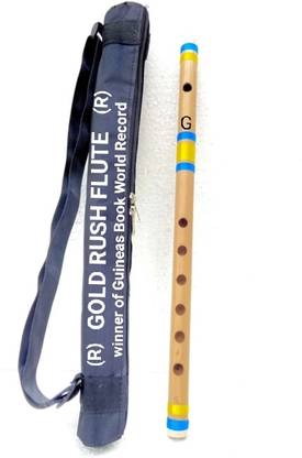 Gold Rush G Tune Scale Medium Six Holes Beginners Bansuri Well Tune 17 ...