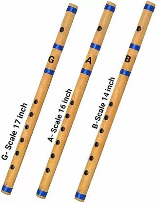 Gold Rush A+B+G Medium Scale SIX Hole Three Piece Combo Pack Bansuri ...