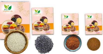 PRO ORGANIC LIFE BLACK URAD WHOLE DAL,RICE,DAAL MAKHANI MASALA,JEERA ...