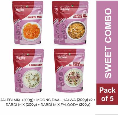 INDIMIX 2N Moong Dal,1N Jalebi Mix, 1N Rabdi Mix,1N Rabdi Mix Falooda ...