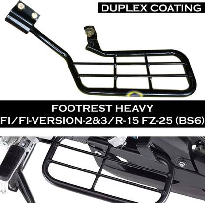 AutoGnix HEAVY FOOTREST DUPLEX COATING FI/FI-VERSION-2 & 3 /R-15/FZ-25 ...