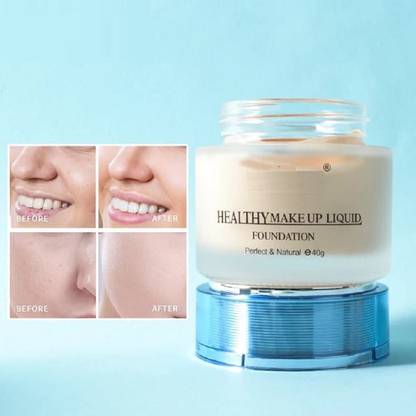Facejewel Healthy Makeup Liquid Foundation in Jar Foundation - Price in ...