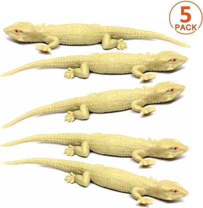 BRAND HOME Set of 5 Fake Lizard House Gecko Rubber Practical Jokes ...