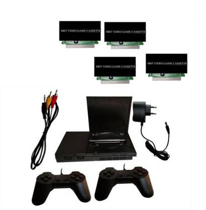PTCMart one staion 8bit TV video game console extra 4 cassettes ...