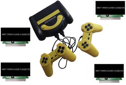 PTCMart TV video game console fun station 8bit extra 4 cassettes ...