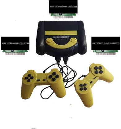 PTCMart TV video game console fun station 8bit extra 3 cassettes ...