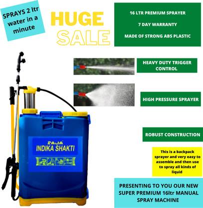 Bharat Shakti MANUAL SPRAYER FOR AGRICULTURE 7 DAY WARRANTY KNAPSACK ...