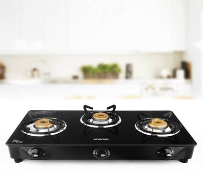 BOROSIL Magnum Glass Manual Gas Stove Price in India - Buy BOROSIL ...