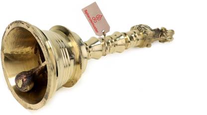 Spherulemuster Brass Ghanti Nandi Face Puja Ghanti Bell for Home Pooja ...