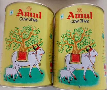 Amul PACK OF 2 X 1LTR COW GHEE 1 L Tin Price in India - Buy Amul PACK ...