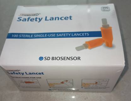 STANDARD Sterile Single - Use Safety Lancet Glucometer Lancets Price in ...