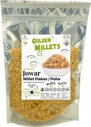 GOLDEN MILLETS Jowar - Sorghum Millet Flakes 1kg Sorghum Price in India ...