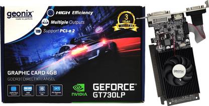 GEONIX NVIDIA GT730LP/ 4GD3-A 4 GB DDR3 Graphics Card - GEONIX : Flipkart.com