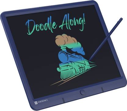 Portronics Ruffpad 15M Re-Writable Multicolor LCD 15 Inch Writing Pad ...