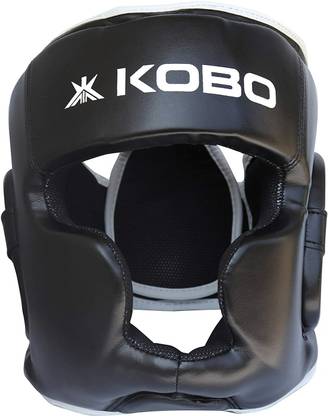 KOBO P.U Leather Mma Head gear Fighting Helmet for Kickboxing Karate ...