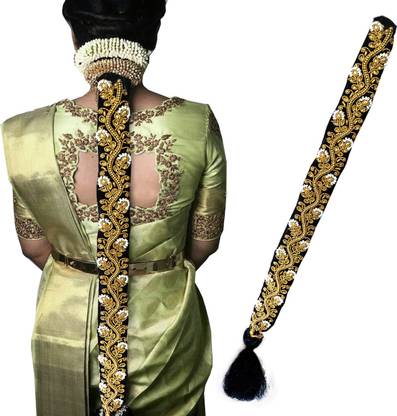 PINAAKA DARINI Maggam Work Poola Jada for Wedding Bridal Bharatanatyam ...