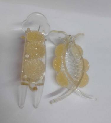 MANMORA NEW DESIGN PACK OF 2 YELLOW BANANA CLATURE Hair Claw Price in ...