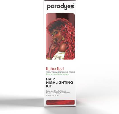 Paradyes Ammonia Free Rubra Red Semi-permanent Hair Color Highlighting ...