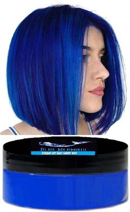 BLUEMERMAID Hair Color Wax Fashion Temporary Color Hair Wax , BLUE ...