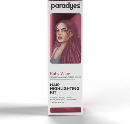 Paradyes Ammonia Free Ruby Wine Semi-permanent Hair Color Highlighting ...
