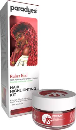 Paradyes Ammonia Free Rubra Red Semi-permanent Hair Color Highlighting ...