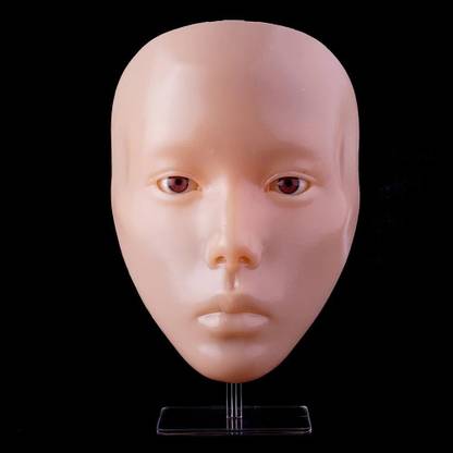 My Colors 3D makeup practice face dummy plate, silicone makeup ...