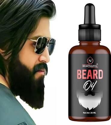 NUATRAFOL Pure Beard Growth Hair Oil 100% Natural Oil Used Beard Hair ...