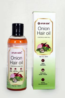Ayur Gen Herbal Onion Oil With 100% Ayurvedic Essential Contents Hair Oil - Price in India, Buy ...
