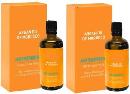 Modicare SALON ARGAN OIL OF MOROCCO- HAIR OIL PACK OF 2X100ML Hair Oil ...