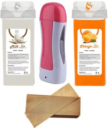 KRIVETY MART Wax Refill Cartridge MilkAnd Orange Flavour Waxing Kit 150 ...
