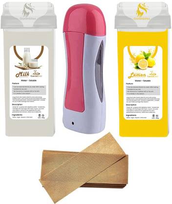 RELDOR Milk and Lemon Wax Refill With Painless Waxing Roll Machine and ...