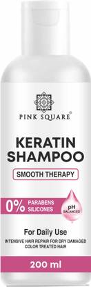 Pink Square Keratin Smooth Shampoo Control Anti-Breakage & Dry Hair ...