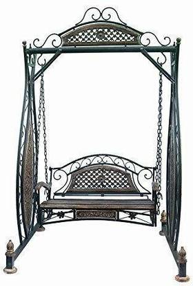 Smarts collection Indoor/Outdoor Iron Swing(Jhula)with Stand 300 kg Cap ...