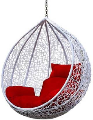 Jhula King Luxury Hammock Swing Chair Hanging Egg Chair Jhula (White ...