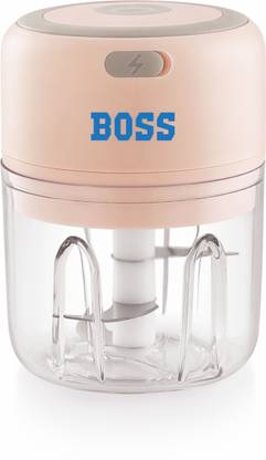 BOSS Mini Portable 30W USB Rechargeable 250ml Vegetable Chopper, One ...