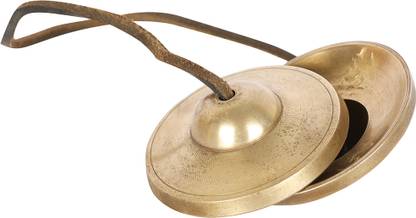 T H G Bronze cymabl set / hand cymbals with a leather chord also known ...